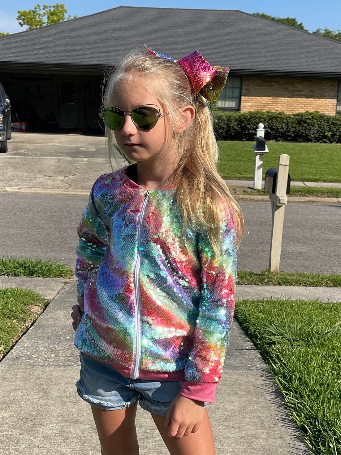 Rainbow Sparkly Sequin Jacket - Etsy