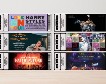 Custom Printed Fake Concert Ticket / Sporting Event Ticket ...