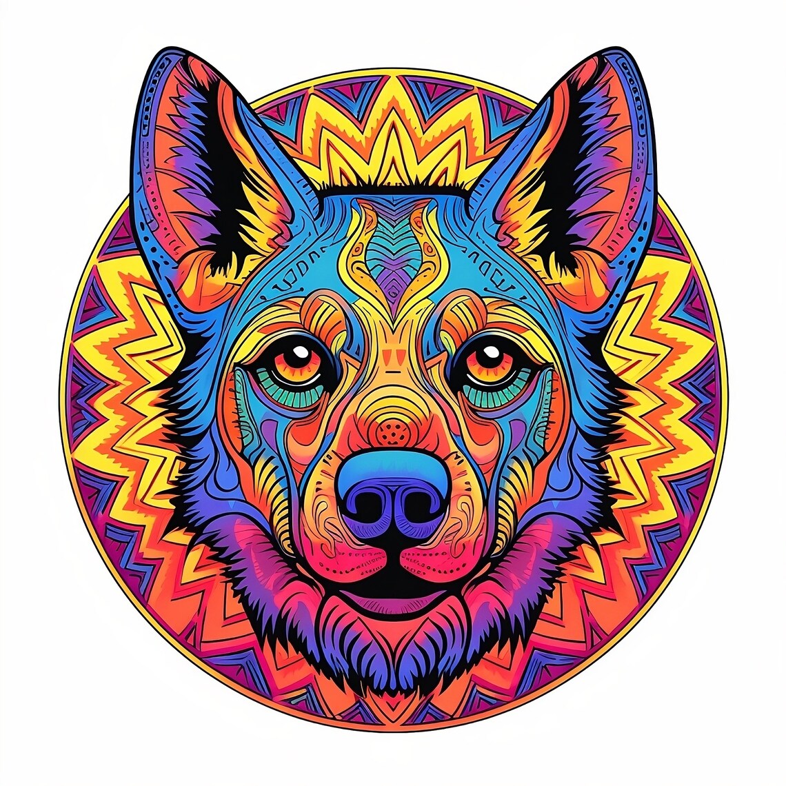 51 Best Relax Animal Mandala Coloring Poges: Mindful Book Zen, Stress ...