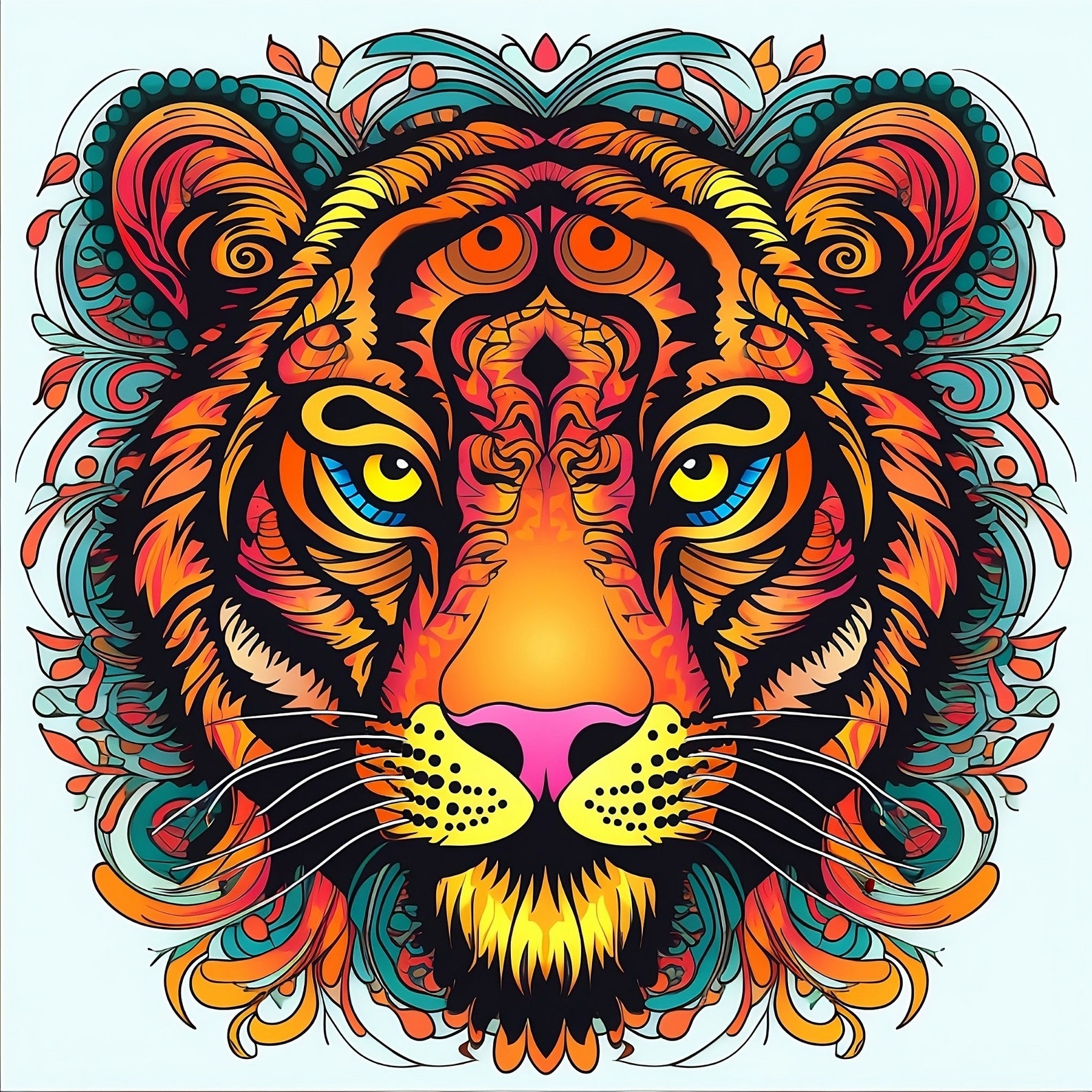 51 Best Relax Animal Mandala Coloring Poges: Mindful Book Zen, Stress ...