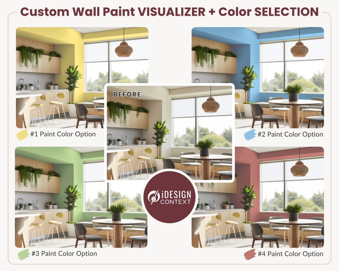 Custom Interior Paint Visualizer, Personalized Wall Paint Color, House ...