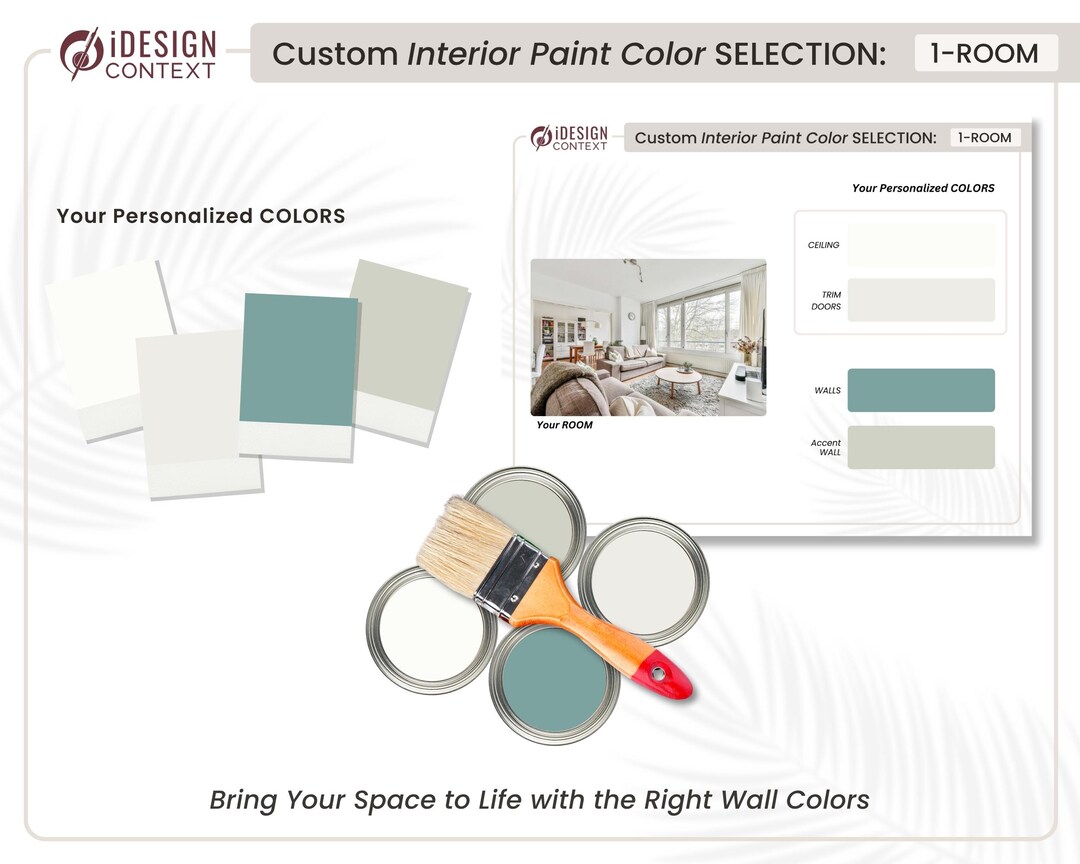 Interior Paint Color Selection,custom Paint Consultation,affordable ...