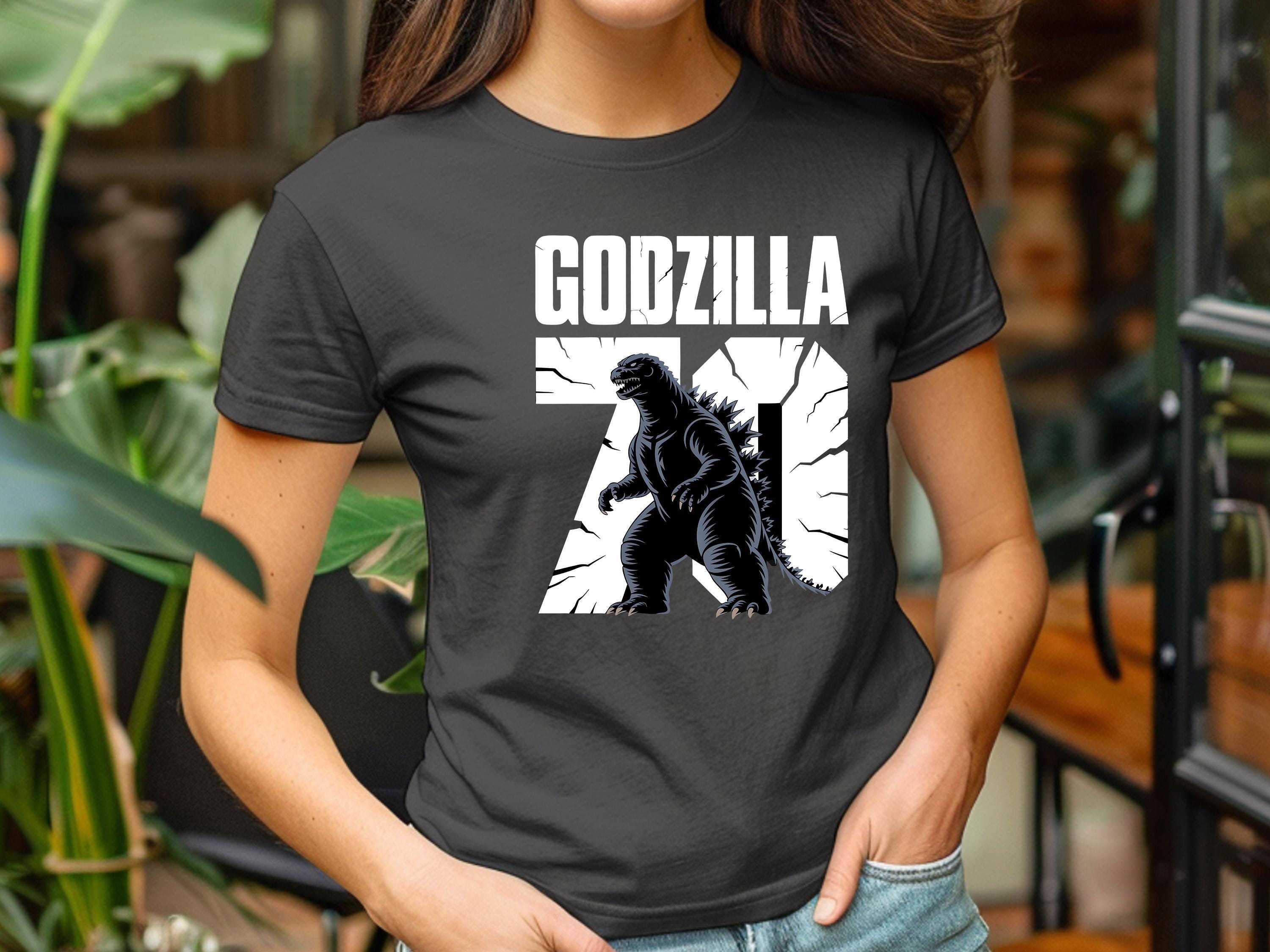 Godzilla 70th Anniversary PNG | Vintage Monster Movie Fan Art | Retro ...