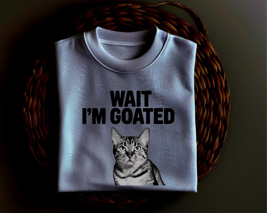 Funny "wait I'm a Goat" Meme Png, Yapper Svg, Cat Meme, Meme Png, Dumb ...