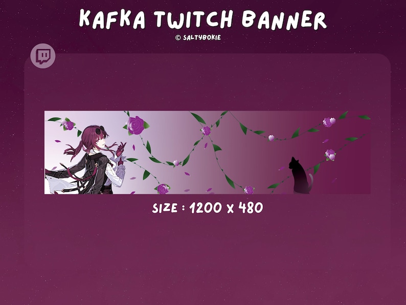 Kafka Honkai Star Rail Twitch Profile Banner - Etsy UK