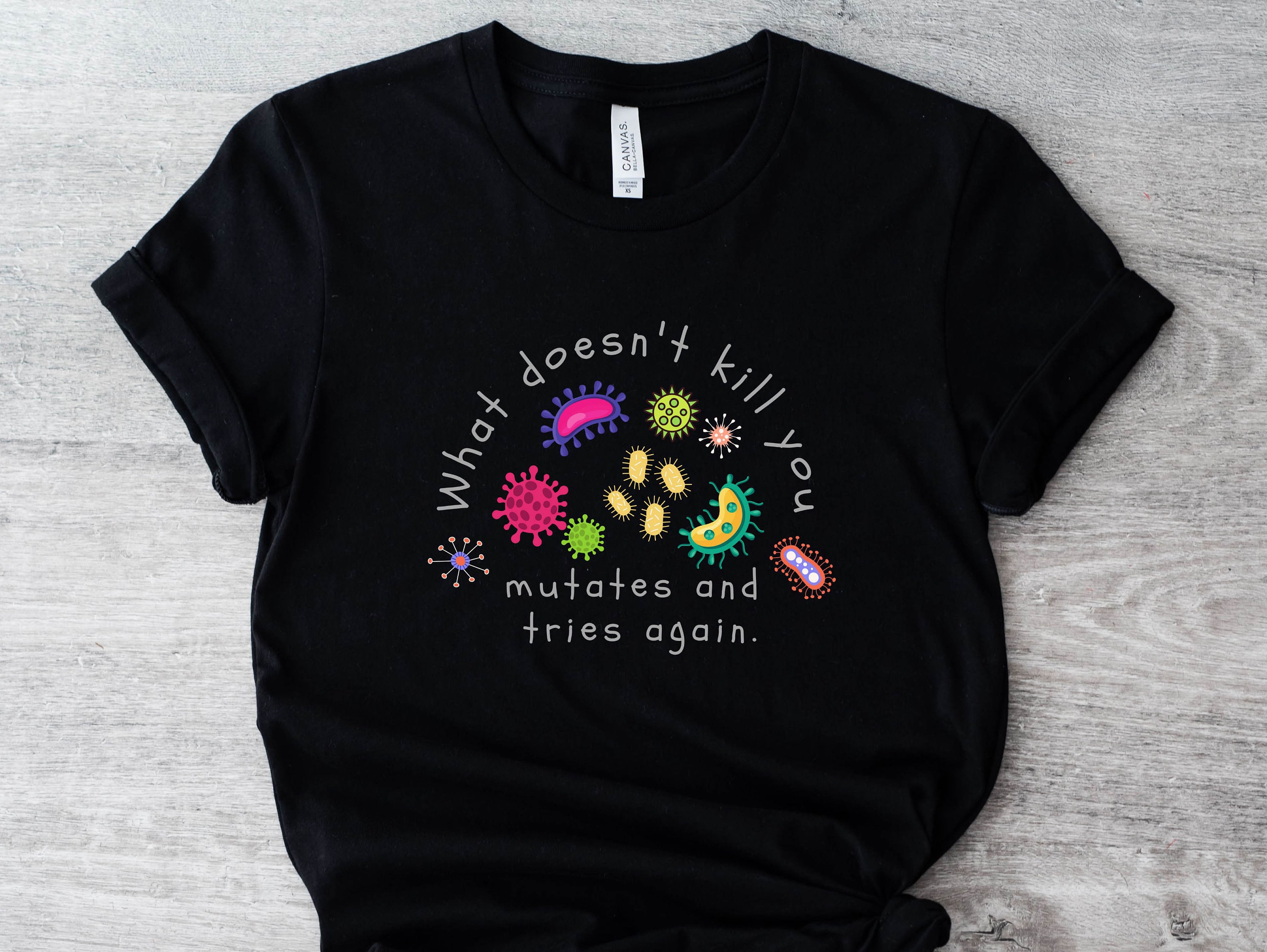 Virus T-shirt, Virus Mutates, Wierd Germs, Pandemic Tee, Pessimist Tee ...