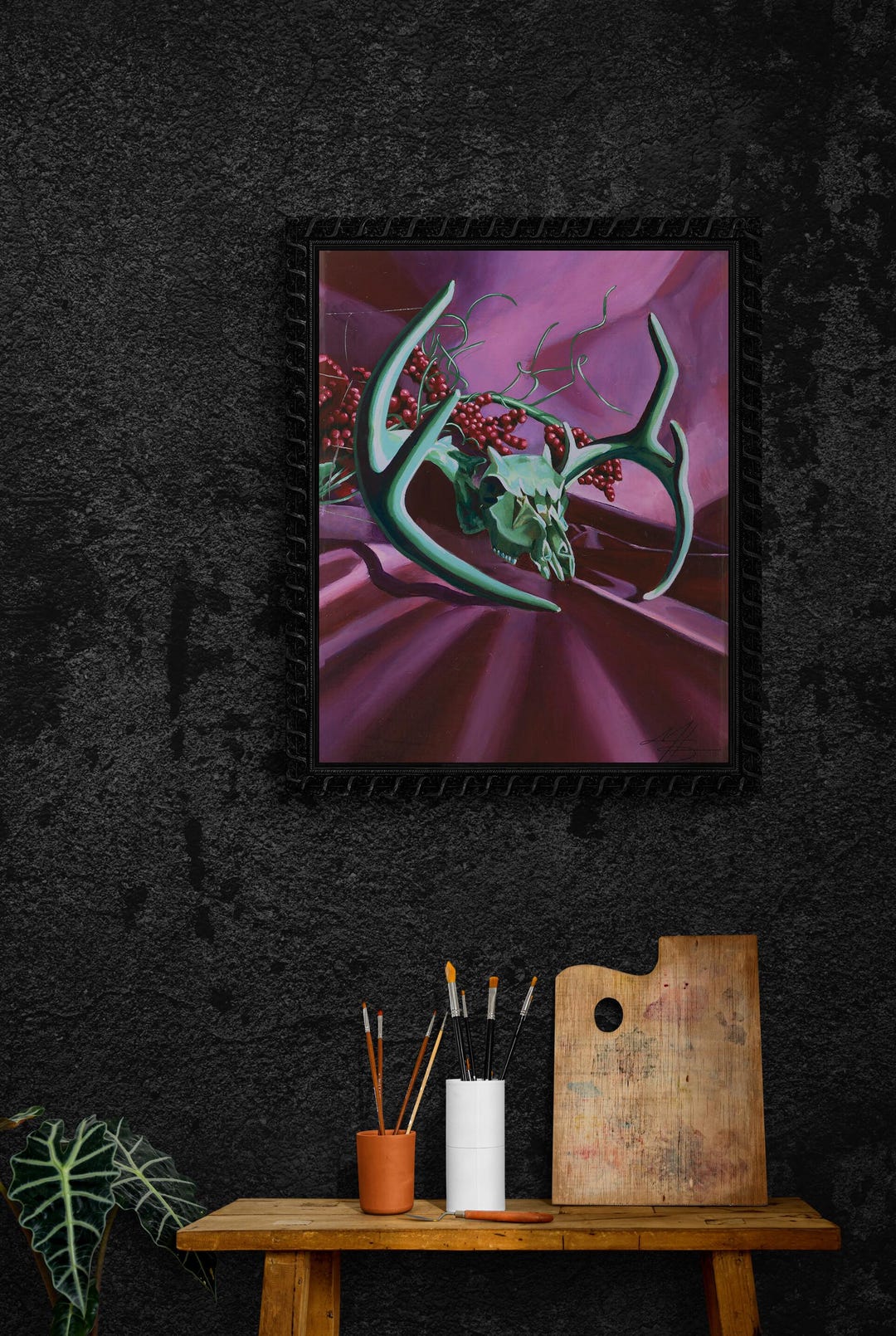 Skull .4 (curious) - Gratitude (print) - Etsy