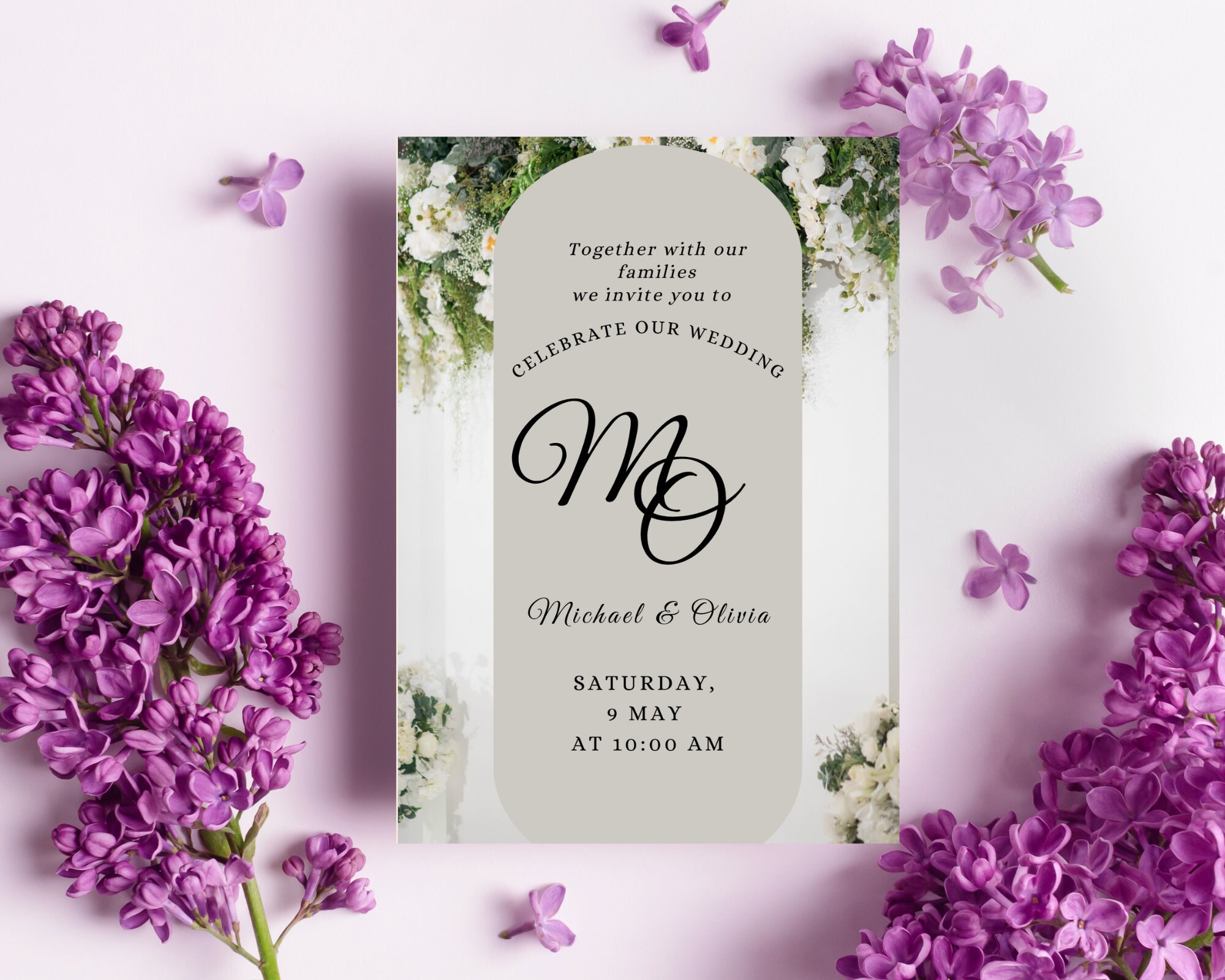 Wedding Invitation Card, Printable Wedding Card, Editable Wedding Card ...