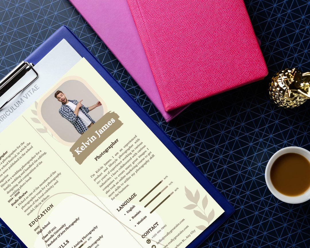 Editable Resume Template | Digital Product | Digital Download | Modern ...