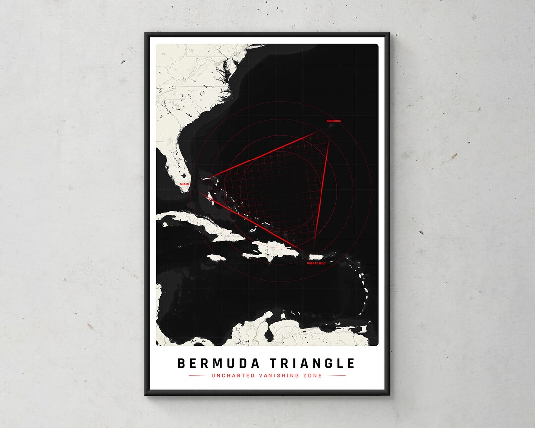 Bermuda Triangle Poster - Uncharted Vanishing Zone, Bermuda Triangle ...