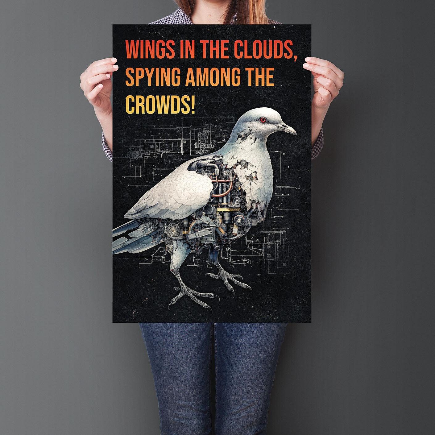 Birds Aren't Real Poster - Bird Spies, Fake Birds Wall Art - Etsy