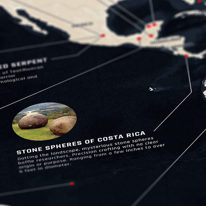 Ancient Megaliths Poster V2 - Ancient Sites Map, World Map Wall Art - Etsy