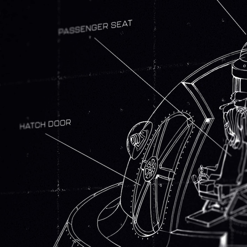 Alien Reproduction Vehicle Poster - UFO Schematics, Flying Saucer ...