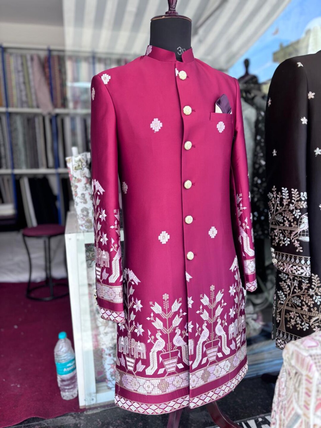 Boys Sherwani Set | Kids Wedding Sherwani | Handmade Boys Sherwani ...