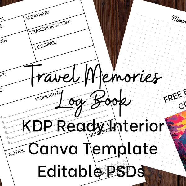 Travel Log Book - Etsy