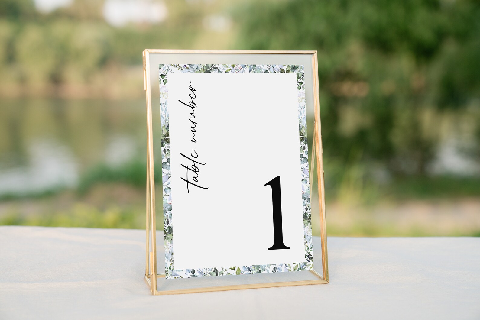Editable Table Numbers, CANVA Template Wedding Table Numbers, Modern ...