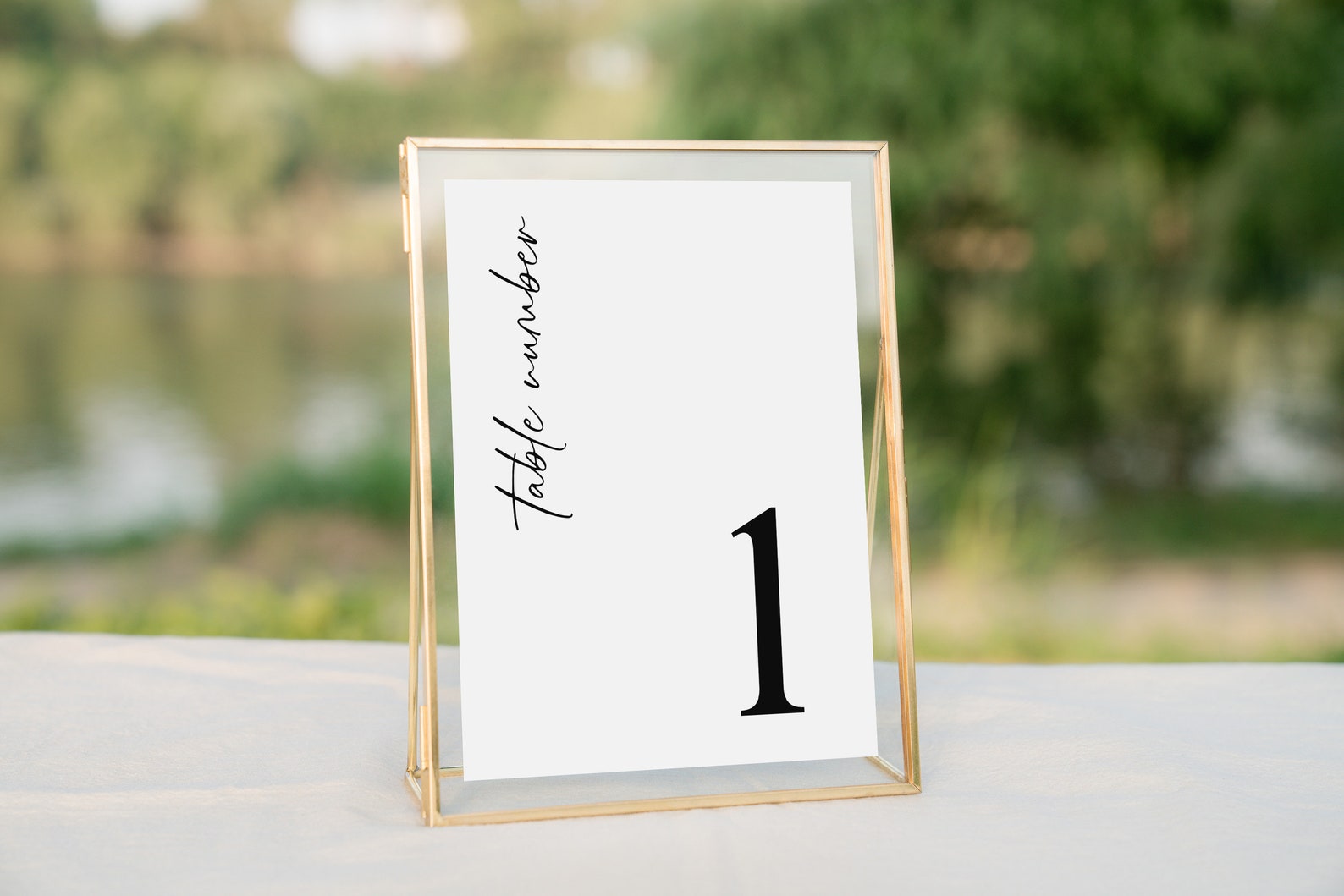 Editable Table Numbers CANVA Template Wedding Table Numbers - Etsy