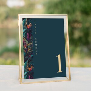 Editable Table Numbers CANVA Template Wedding Table Numbers - Etsy