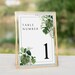 Editable Table Numbers, CANVA Template Wedding Table Numbers, Modern ...