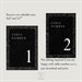 Editable Table Numbers, CANVA Template Wedding Table Numbers, Modern ...