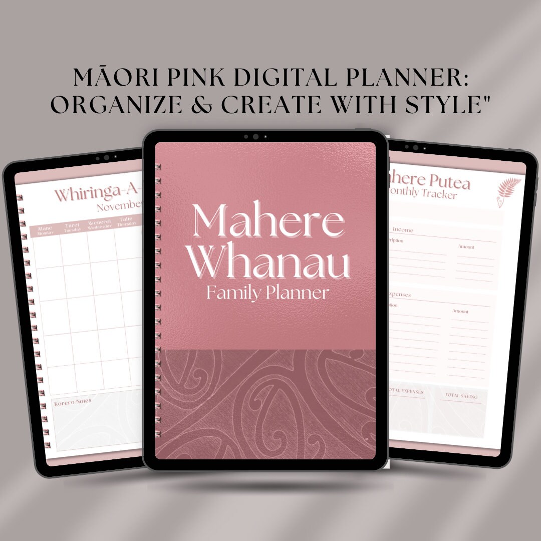Māori Planner Digital Planner Māori NZ Māori Calendar - Etsy