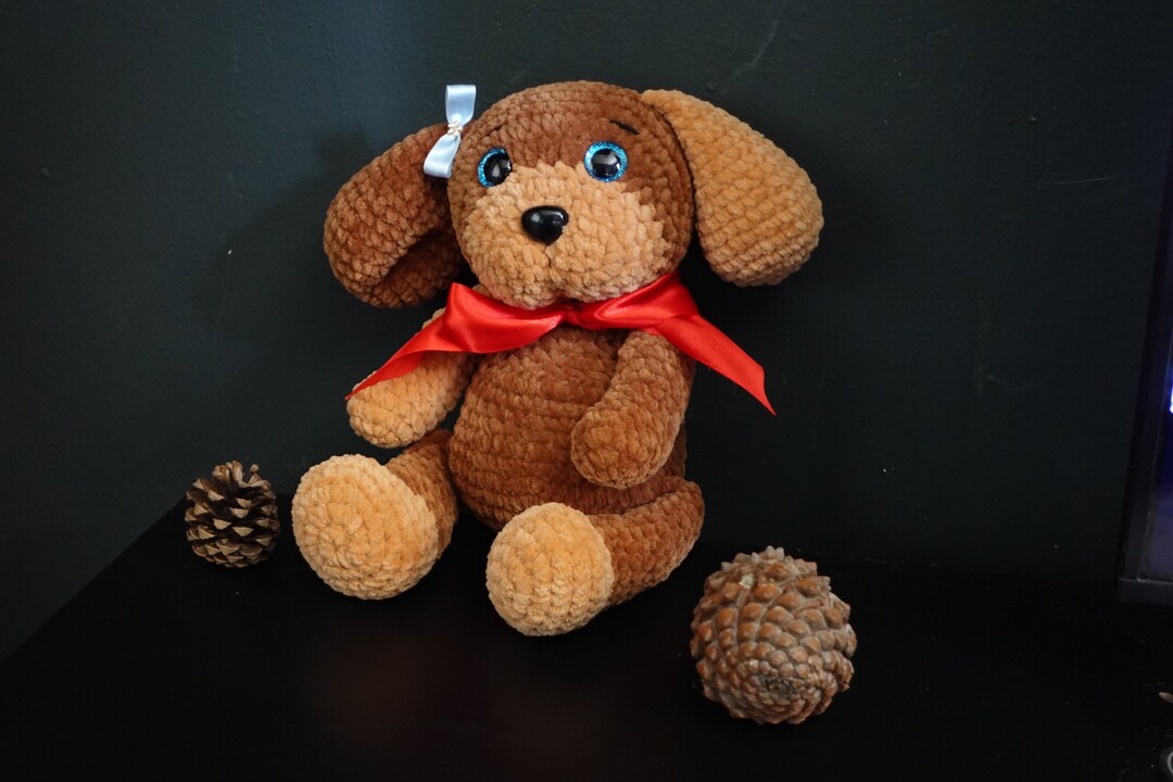 Puffy Plush Dog Amigurumi Doll - Etsy