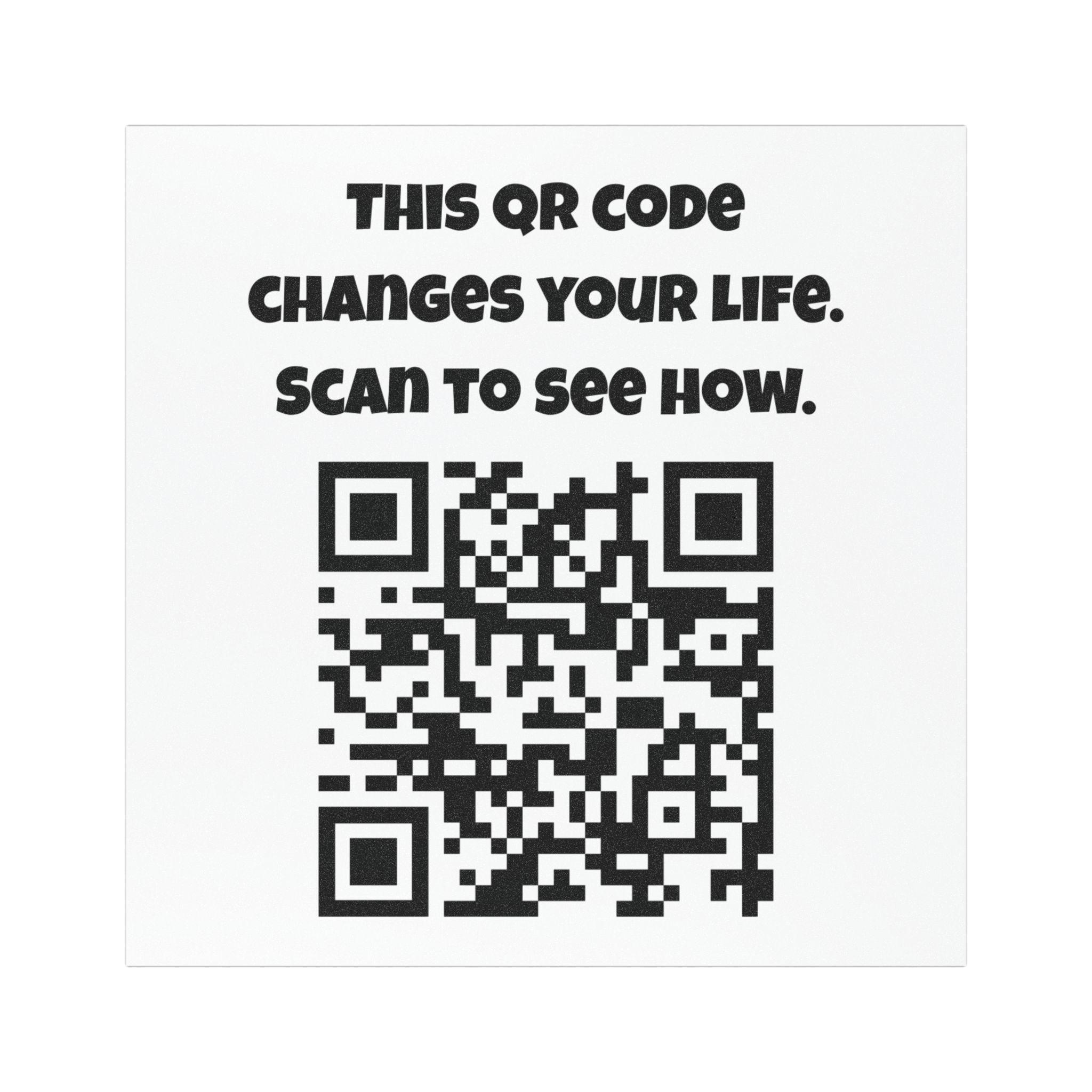 Rickroll QR Code Magnet Viral Prank Gift | Funny Car Decal | This QR ...