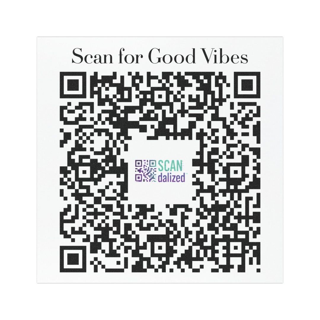 Scandalized™ QR Code Car Magnet Dopamine Hit Uplifting Message ...
