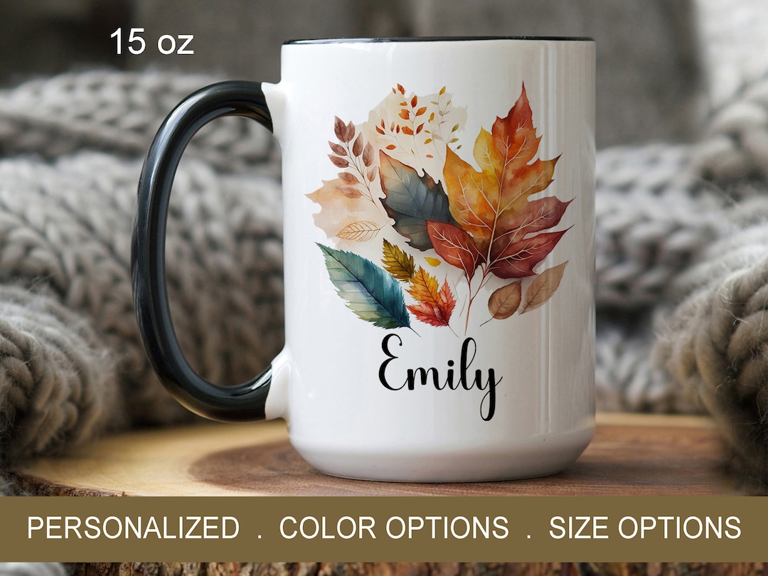 Fall Coffee Mug With Name, Fall Coffee Mug, Fall Mug Gift, Autumn ...