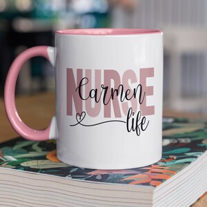 Personalized Nurse Mug, Custom Nurse Gift, Nurse Life Coffee Mug ...