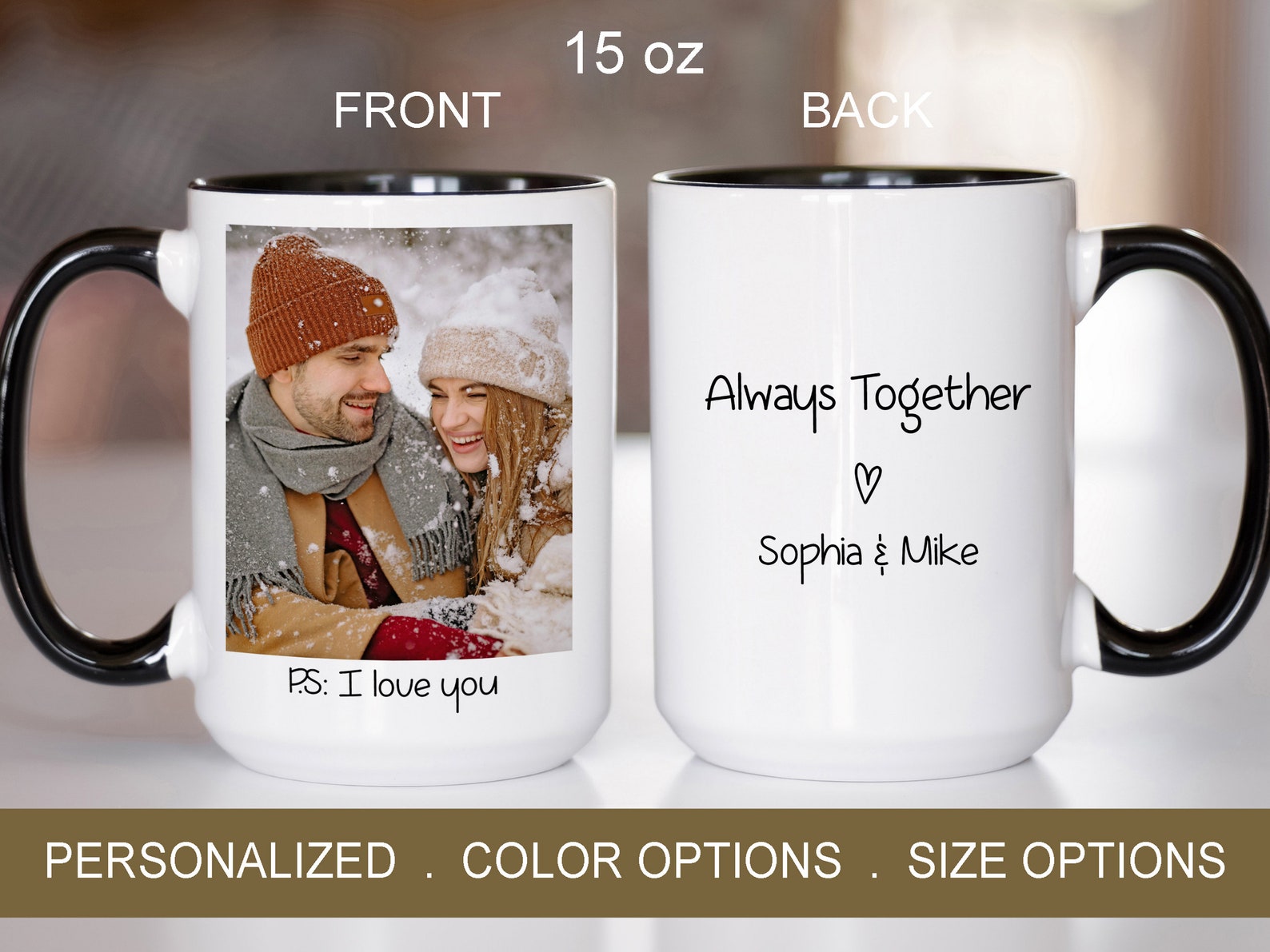 Custom Photo Mug Personalized Cup Mug With Picture, Custom Photo Gift ...
