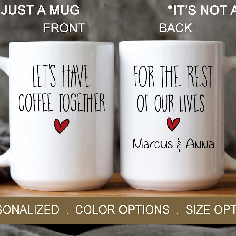 Anniversary Matching Mugs - Etsy