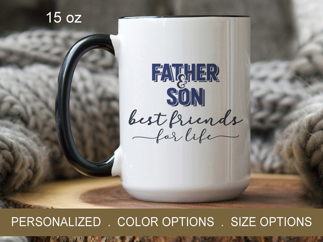 Father and Son Mug, Custom Dad Gift for Dad Birthday Gift, Fathers Day ...