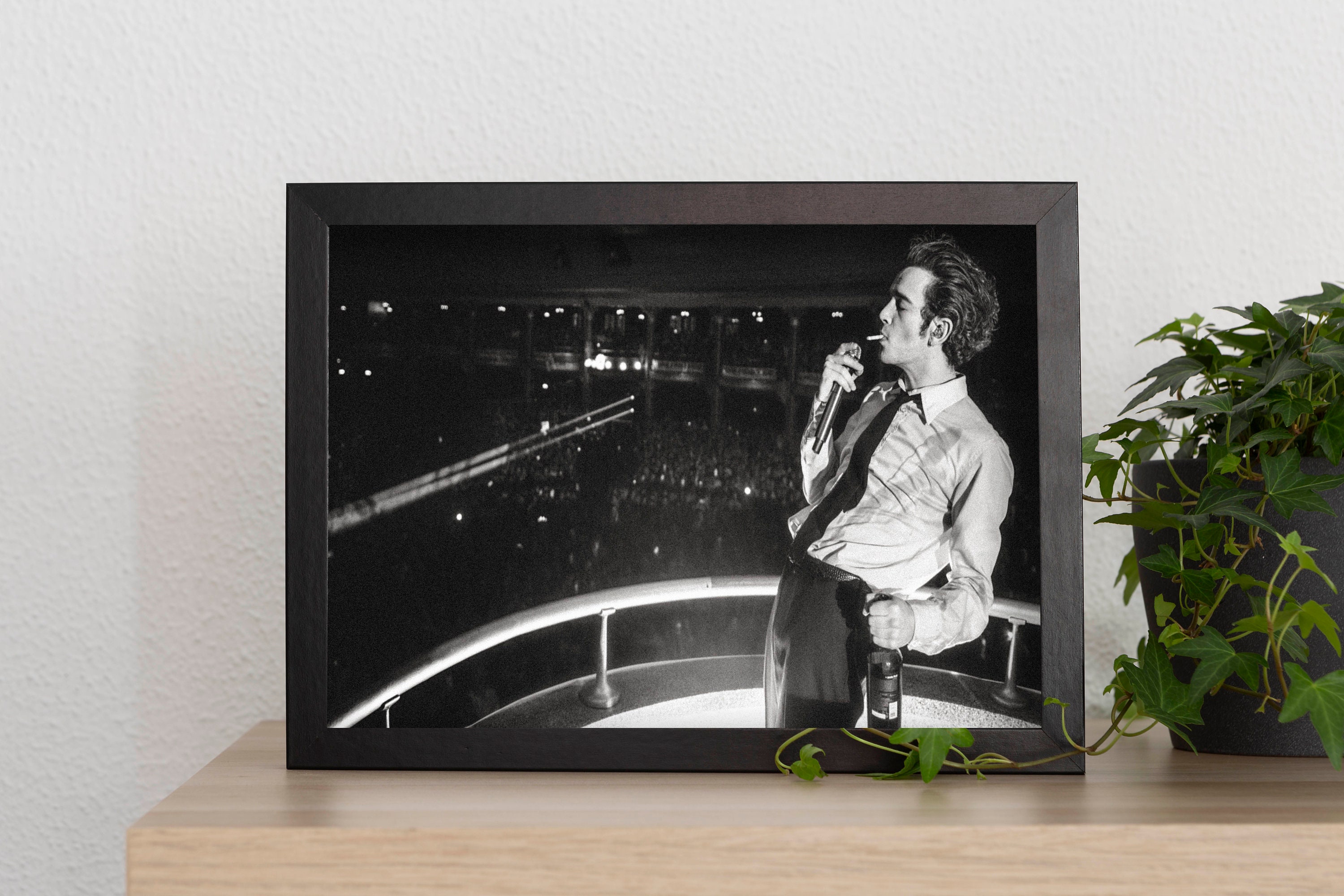Matty Healy Smoking, Black and White Print, the 1975 Band , Vintage ...