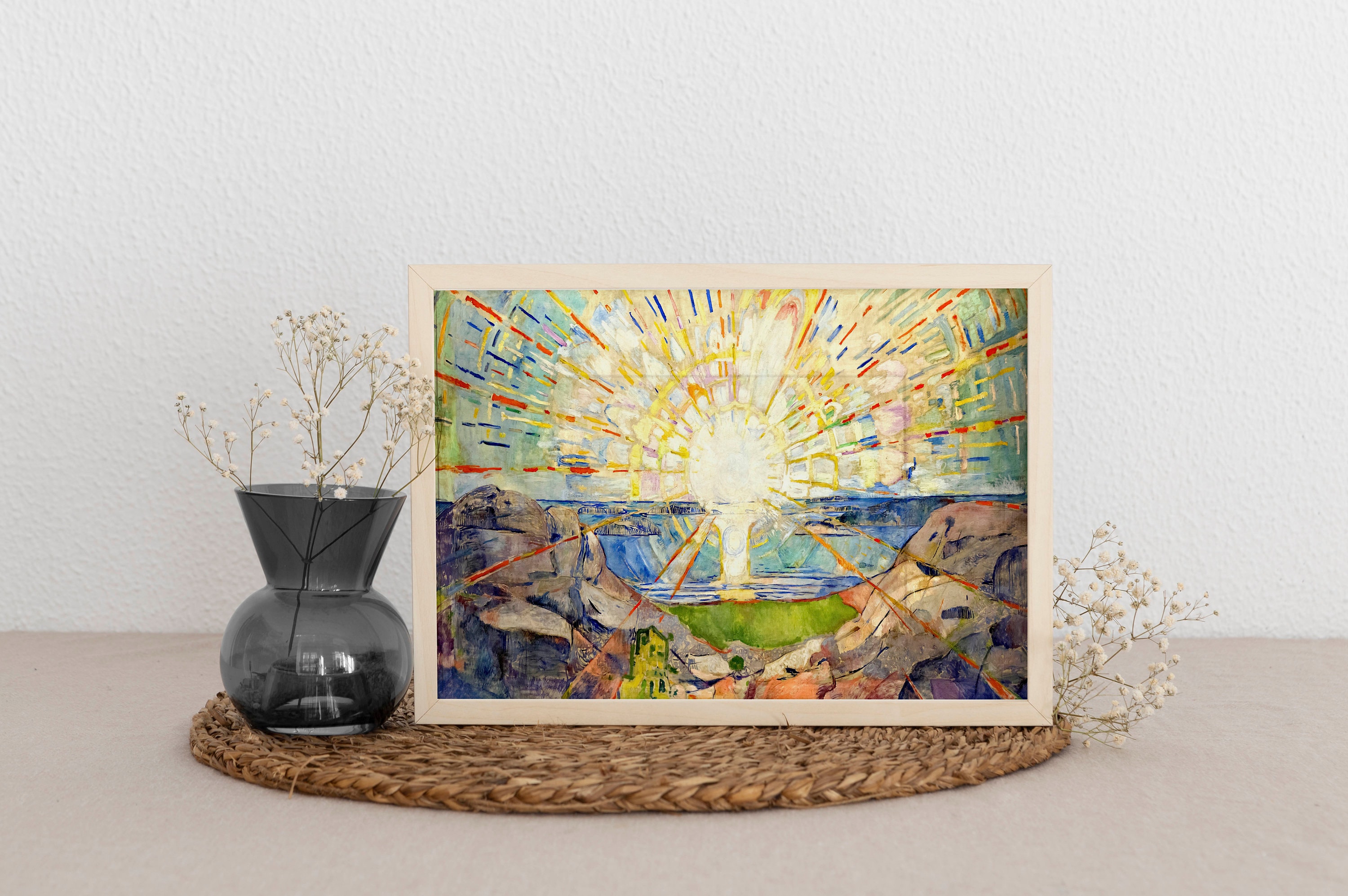 Edvard Munch 'the Sun' Canvas Print: Sunrise Ocean Wall Art - Etsy