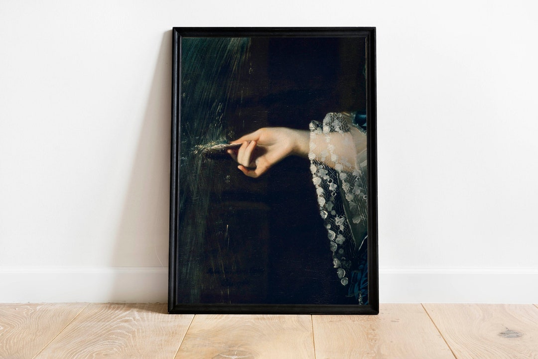 Victorian Woman Canvas Print: Moody Vintage Wall Art - Etsy