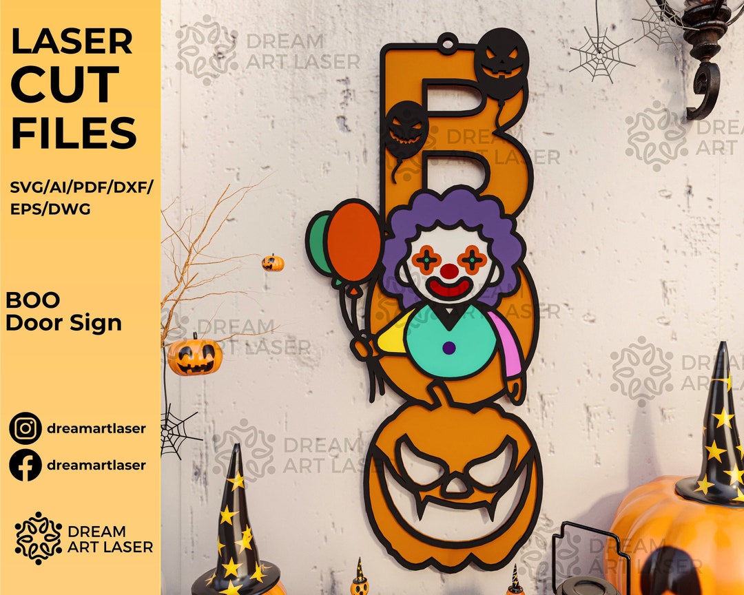 Boo Laser Cut File Boo Sign Laser Cut File Halloween Sign - Etsy Australia