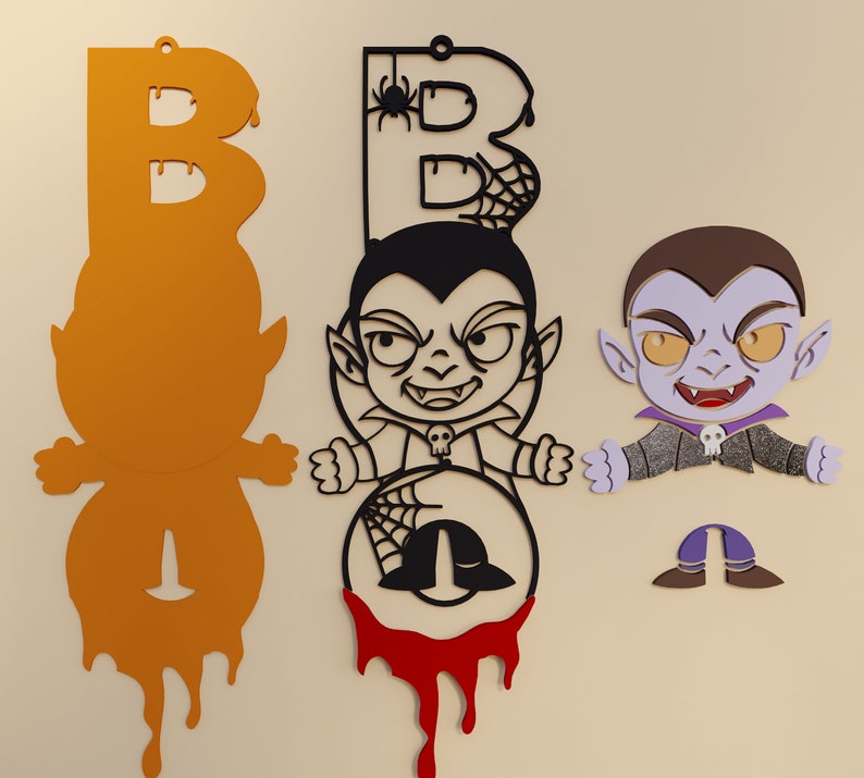 Boo Door Hanger Laser Cut File, Halloween Boo Sign Cricut File ...