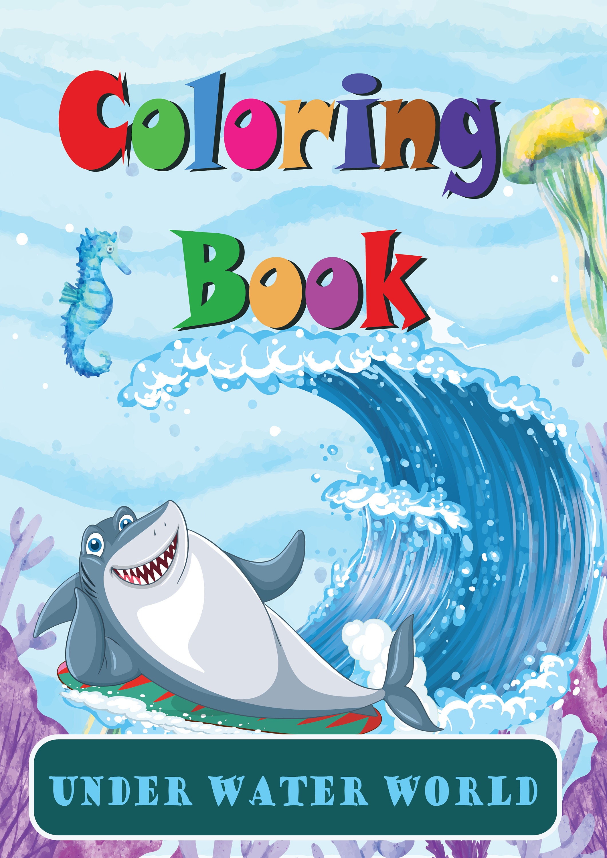Printable Coloring Book | Water Animals Coloring Pages | Preschool ...