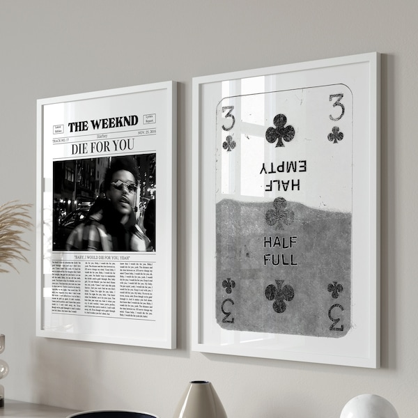 The Weeknd Wall Art - Etsy