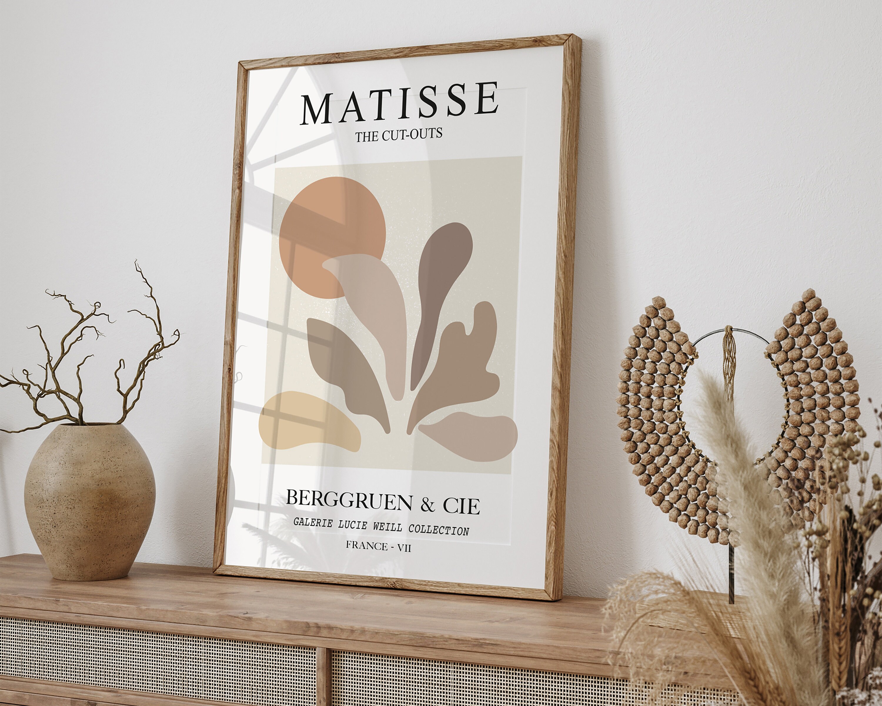 Beige Matisse Wall Art Set of 3, Matisse Exhibition Poster, Matisse ...