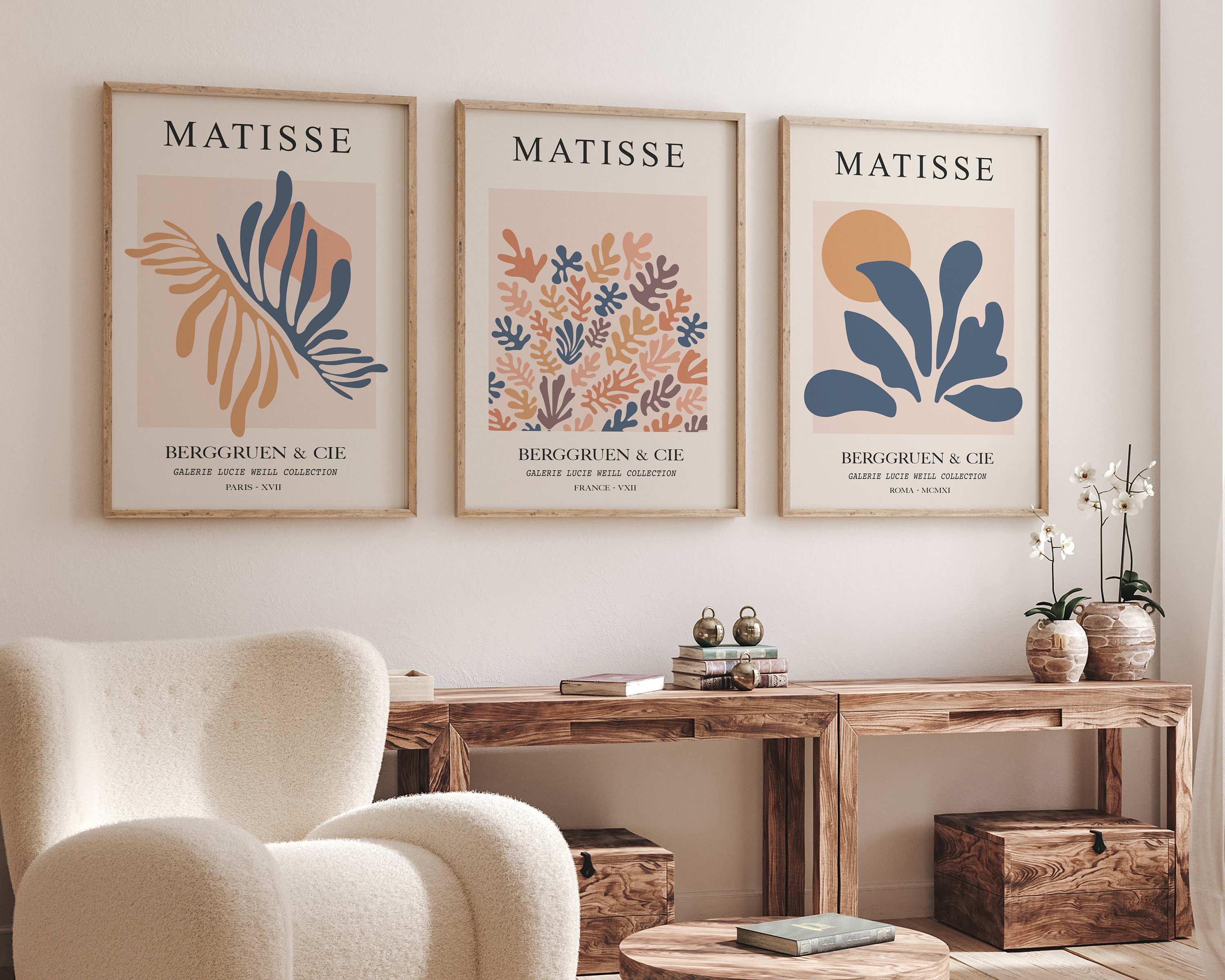 Matisse Poster Art Set of 3, Matisse Botanical Prints, Printable ...