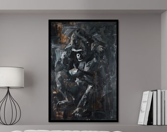 Printable Abstract Animalia Elephant Digital Art Wall Decor, Animal ...