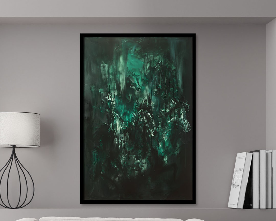 Printable Abstract Animalia - Horses - Digital Art Wall Decor, Animal ...