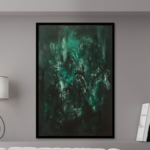 Printable Abstract Animalia - Horses - Digital Art Wall Decor, Animal ...