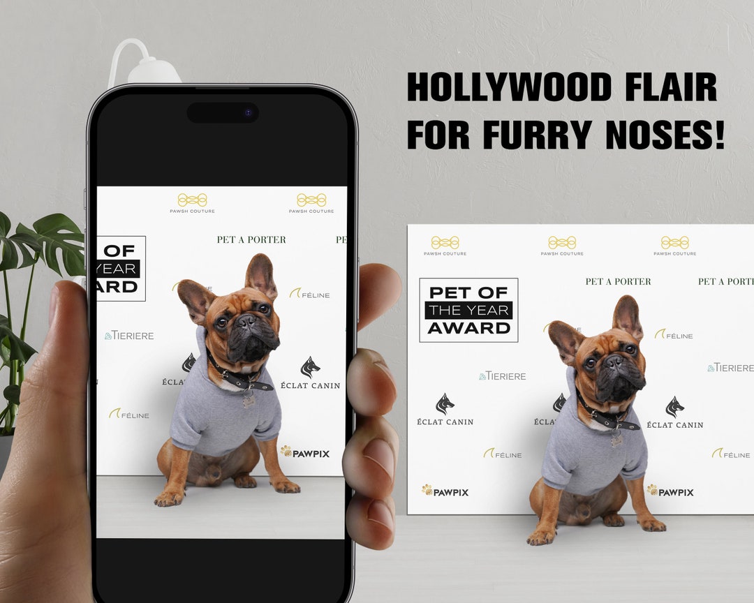 Social Media Background for Your Pet Pet of the Year Award Poster Red ...