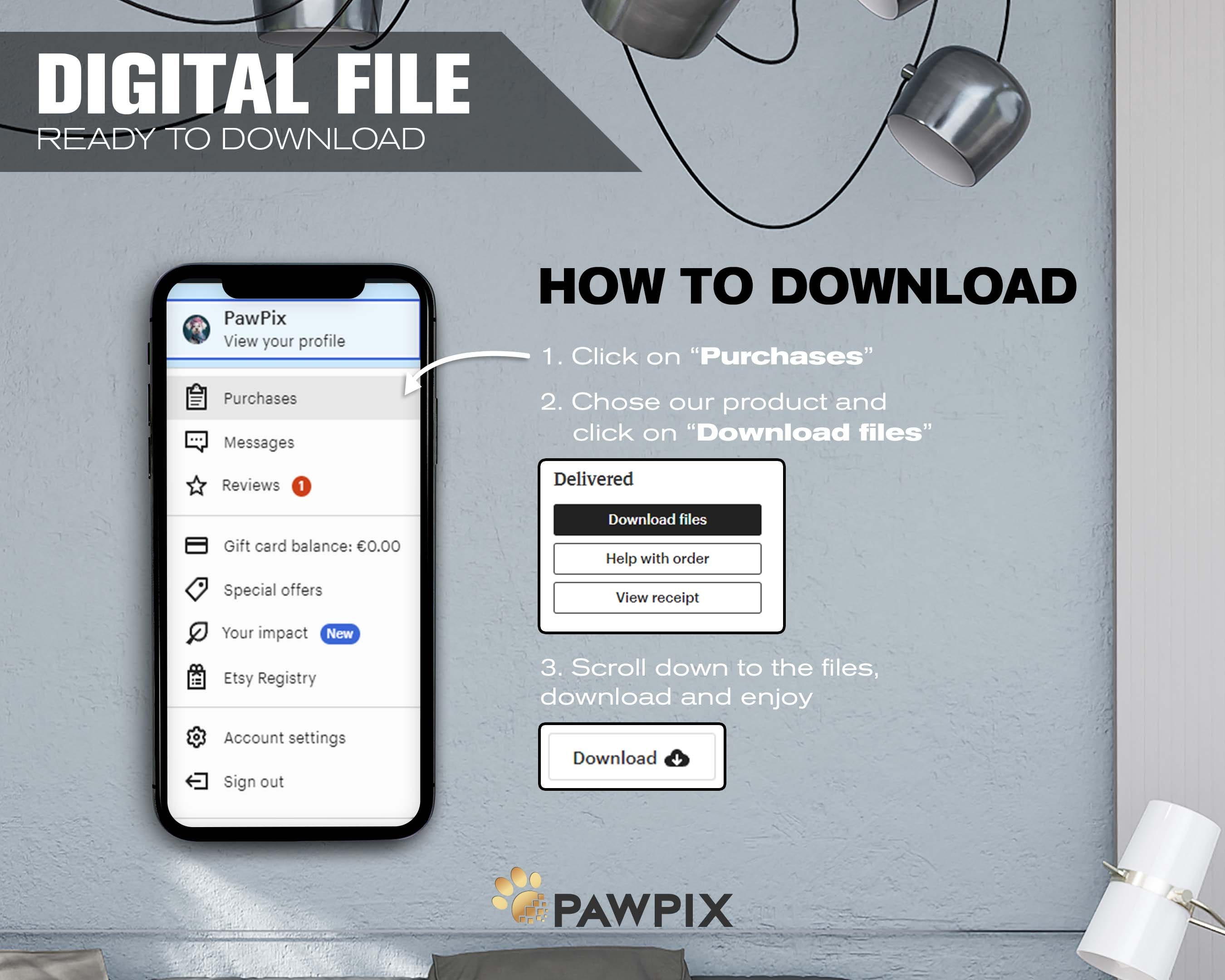 Printable Abstract Animalia Elephant Digital Art Wall Decor, Animal ...