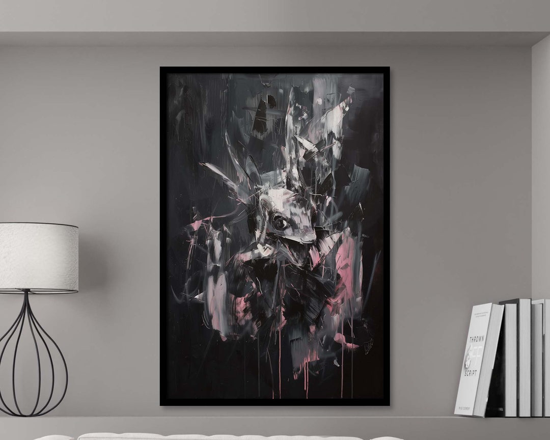 Printable Abstract Animalia - Axolotl - Digital Art Wall Decor, Animal ...