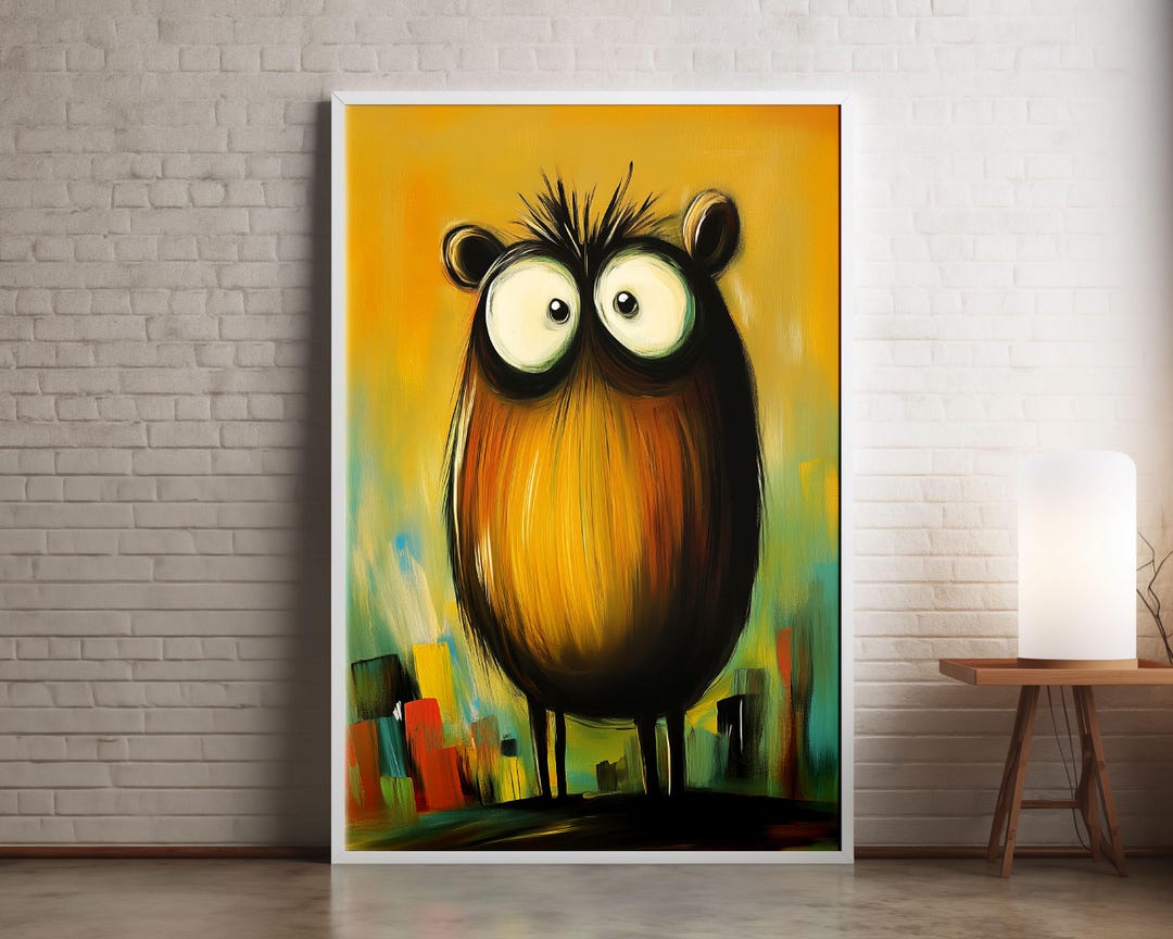 The Whatever Animal Fine Art Print - Whimsical Wall Art, Abstract ...