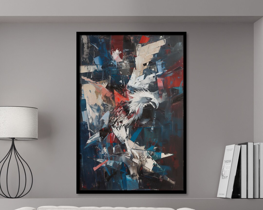 Printable Abstract Animalia - Eagle - Digital Art Wall Decor, Animal ...